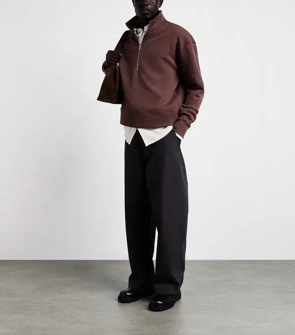 Studio Nicholson Cotton Half-zip Sweatshirt