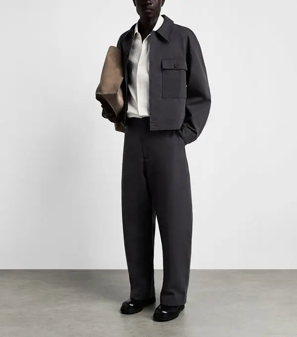 Studio Nicholson Cotton Barrel-leg Trousers