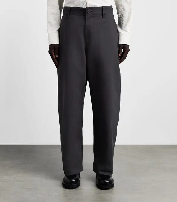 Studio Nicholson Cotton Barrel-leg Trousers