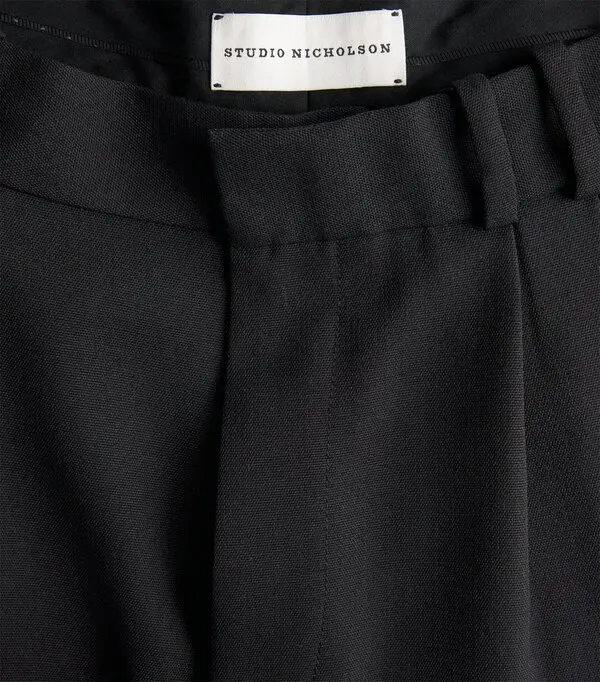 Studio Nicholson Double Pleated Barrel-leg Trousers