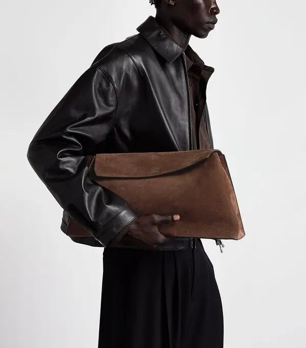 Studio Nicholson Suede Shiboru Shoulder Bag