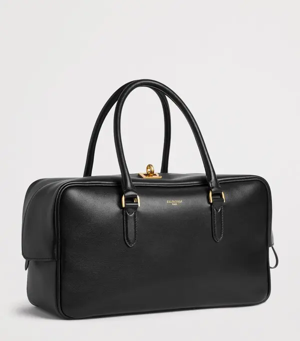 Balenciaga Lambskin Le 7 Bowling Bag