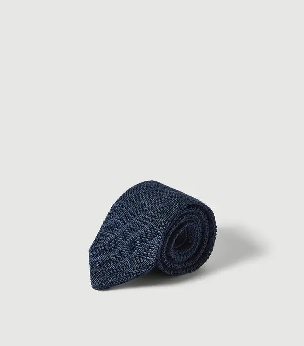 Brunello Cucinelli Silk Knitted Striped Tie