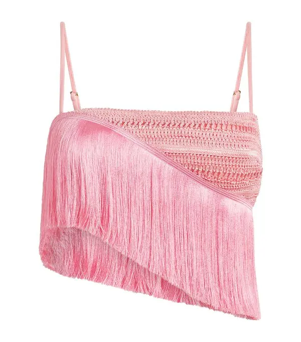 PatBO Fringed Bra Top