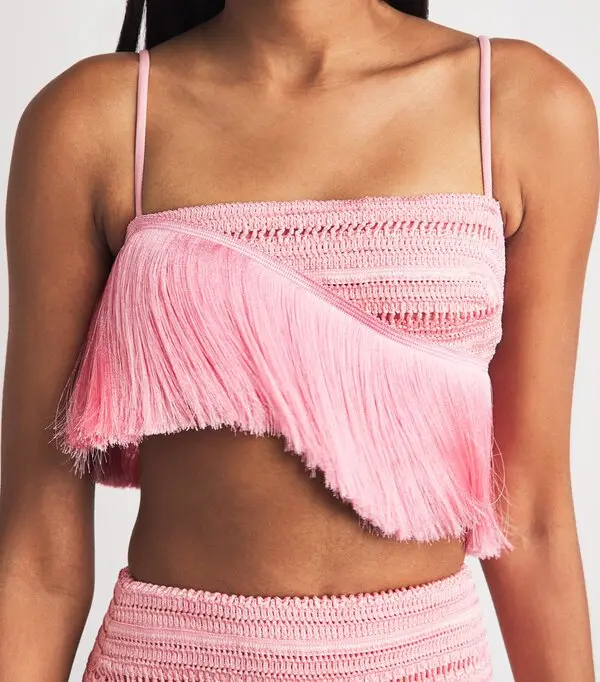 PatBO Fringed Bra Top