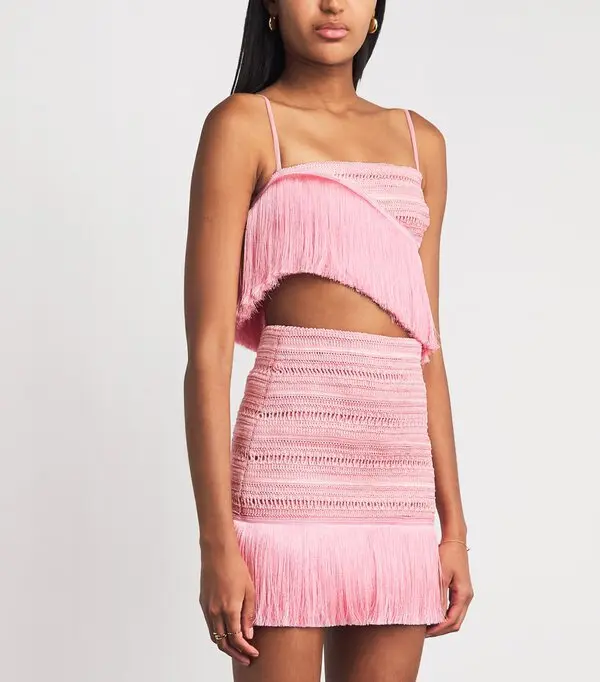 PatBO Fringed Bra Top