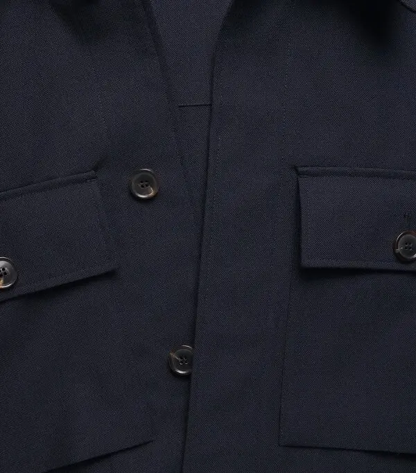 Paul Smith Worsted Wool Overshirt