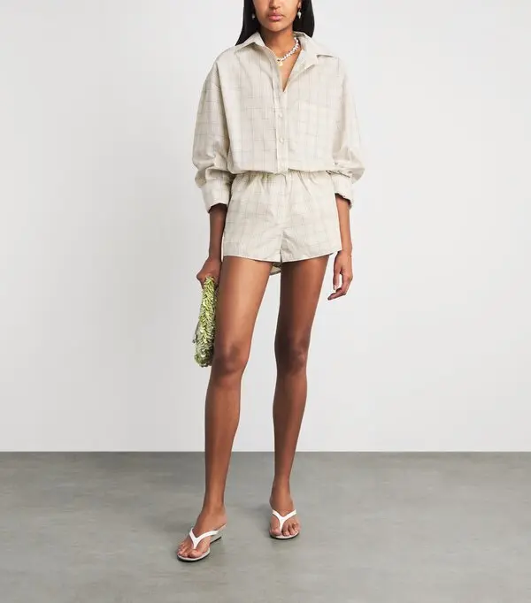 Faithfull The Brand Linen Check Angelo Shirt