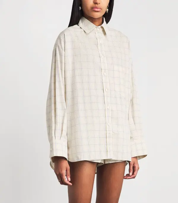 Faithfull The Brand Linen Check Angelo Shirt