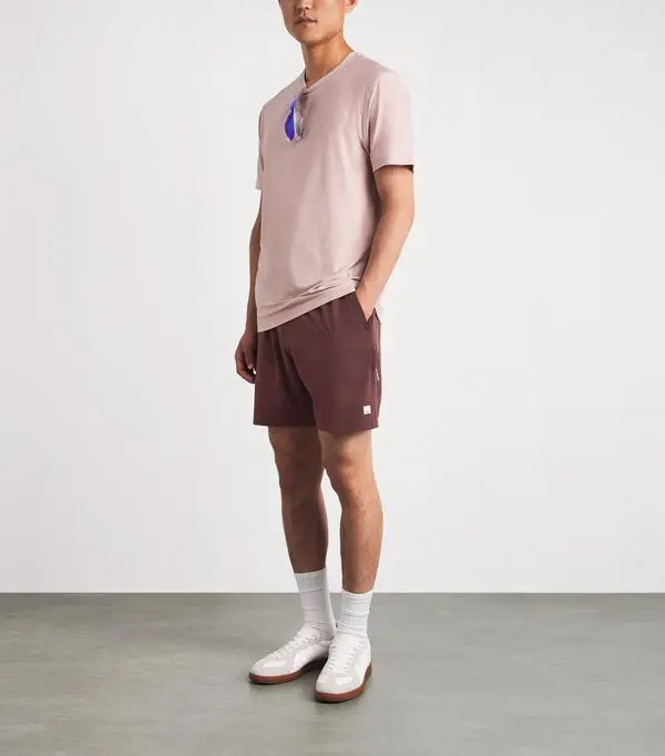 Vuori 7 Unlined Banks Session Shorts - Burgundy