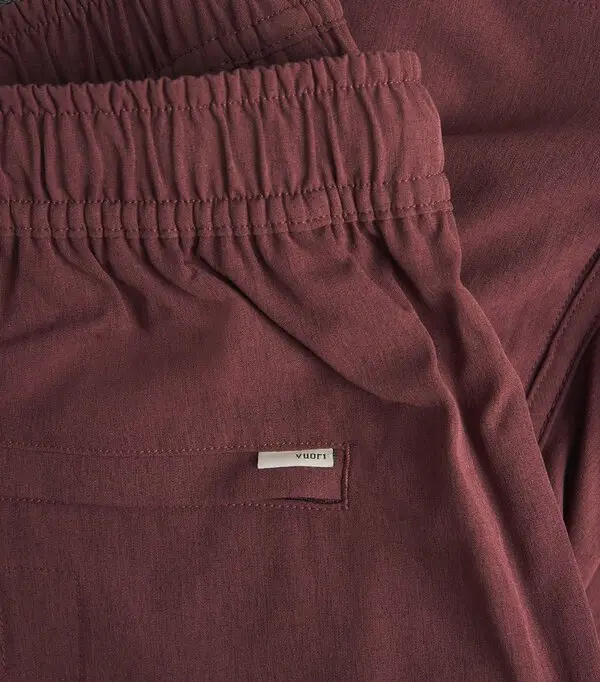 Vuori 7 Unlined Banks Session Shorts - Burgundy