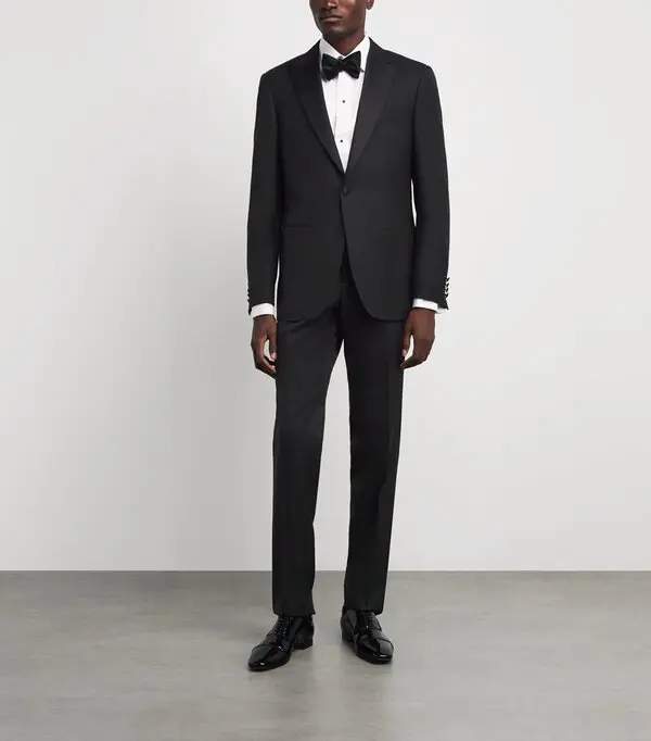 Pal Zileri Wool Satin-trim Trousers