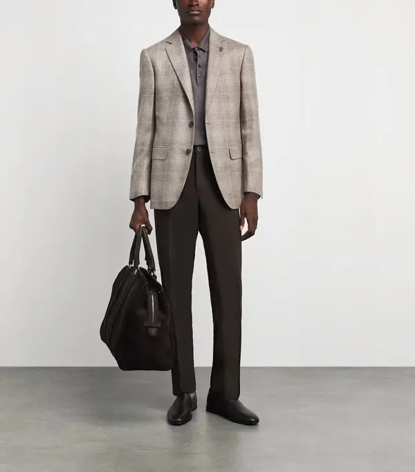 Pal Zileri Cashmere Check Blazer