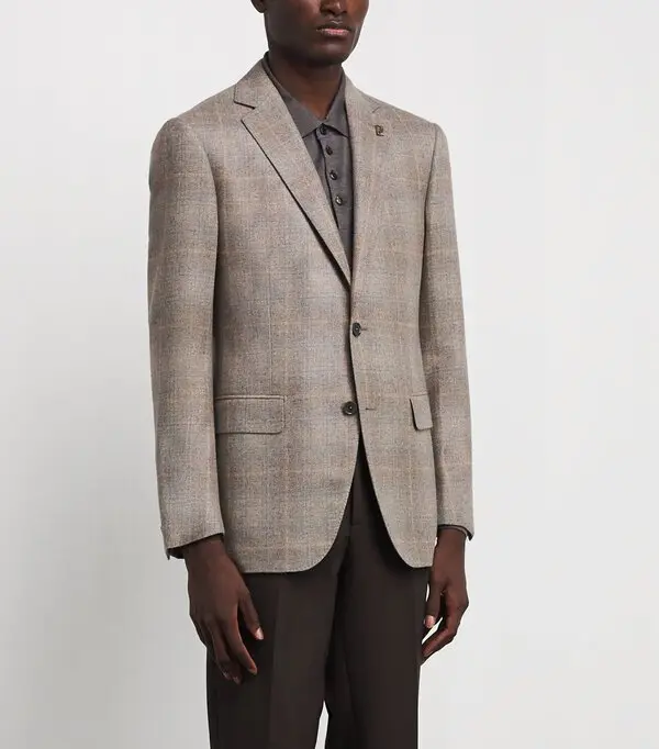 Pal Zileri Cashmere Check Blazer