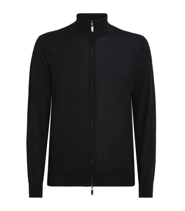 Pal Zileri Wool Zip-up Cardigan