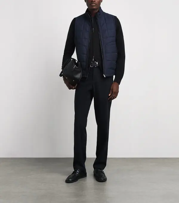 Pal Zileri Wool Zip-up Cardigan