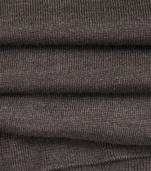 Pal Zileri Wool-silk Long-sleeved Polo Shirt