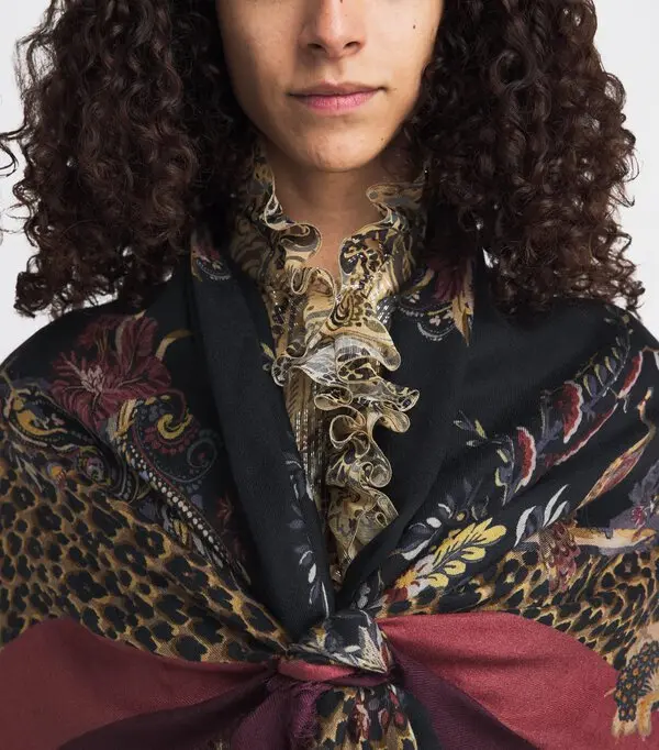 Etro Wool-silk Paisley Aida Shawl