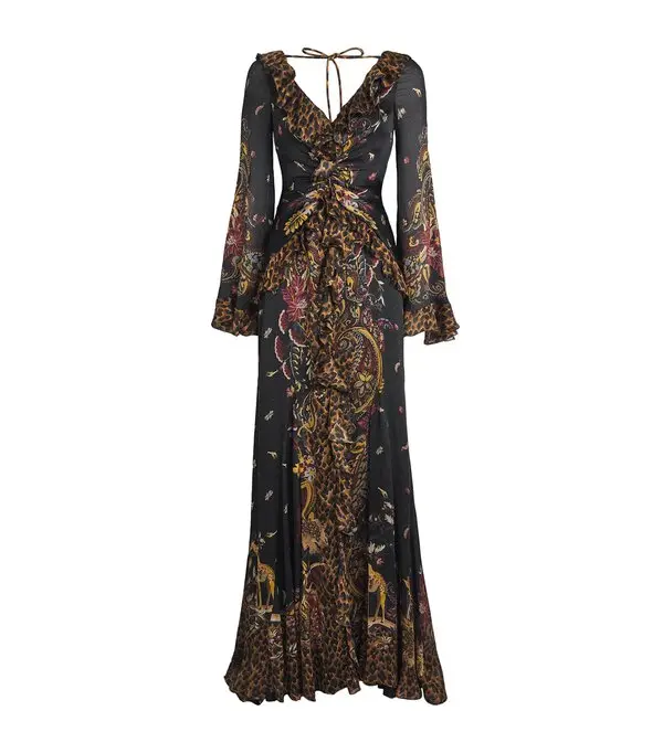 Etro Silk Paisley Maxi Dress