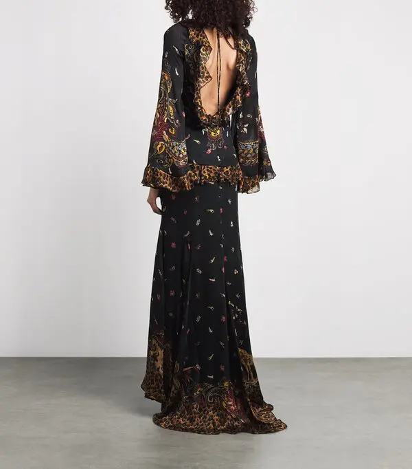 Etro Silk Paisley Maxi Dress