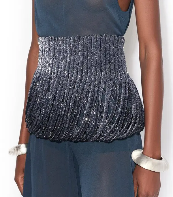 Alaïa Sequin Knit Belt