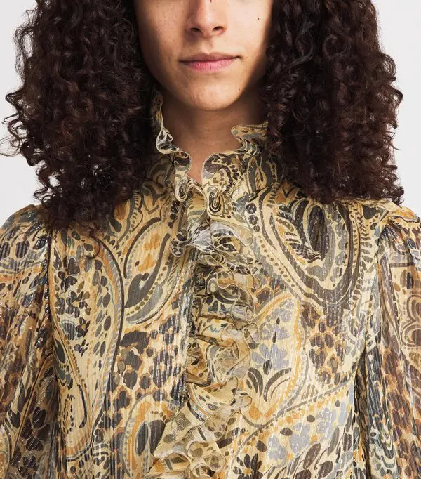 Etro Silk-blend Leopard Midi Dress