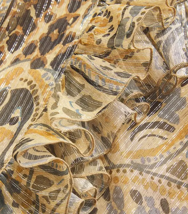 Etro Silk-blend Leopard Midi Dress
