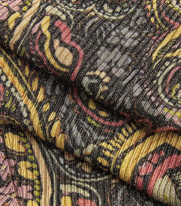 Etro Ribbed Paisley Maxi Dress