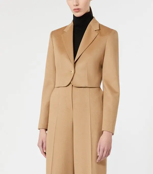 Max Mara Camelwool Cropped Blazer