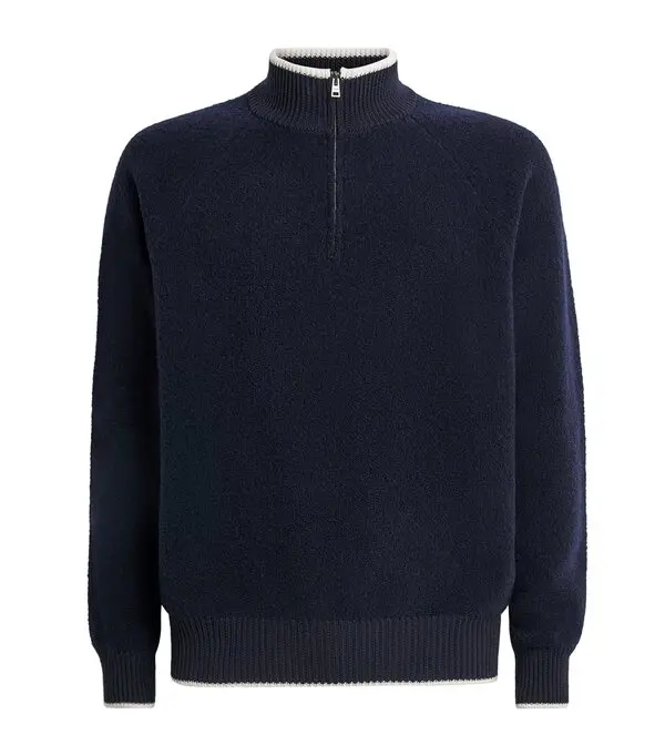 Herno Virgin Wool-blend Quarter-zip Sweater