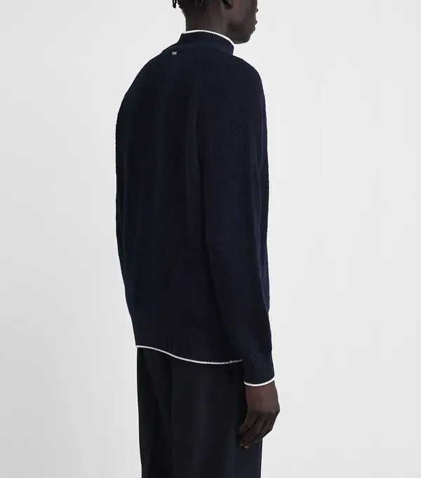 Herno Virgin Wool-blend Quarter-zip Sweater