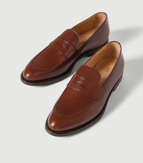 Brunello Cucinelli Leather Penny Loafers