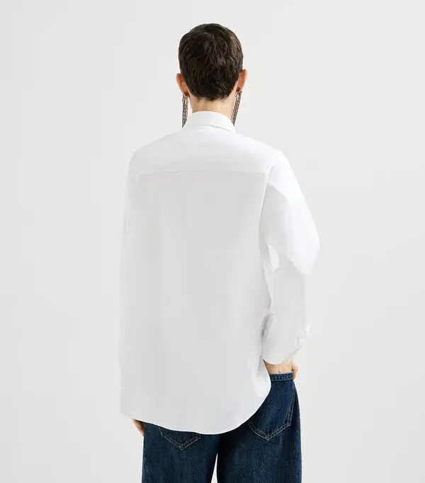 Brunello Cucinelli Stretch-cotton Poplin Monili Shirt