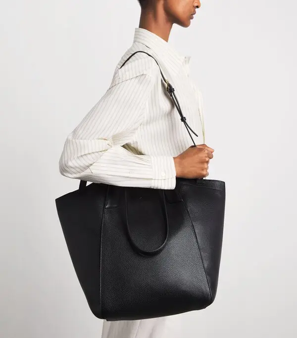 Harrods Medium Leather Freya Tote Bag