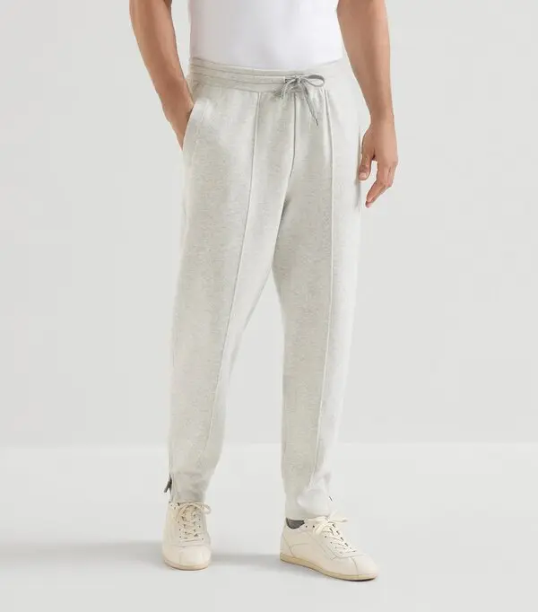 Brunello Cucinelli Cashmere-blend Double-knit Sweatpants
