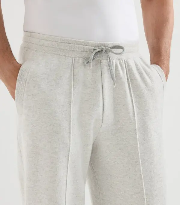 Brunello Cucinelli Cashmere-blend Double-knit Sweatpants