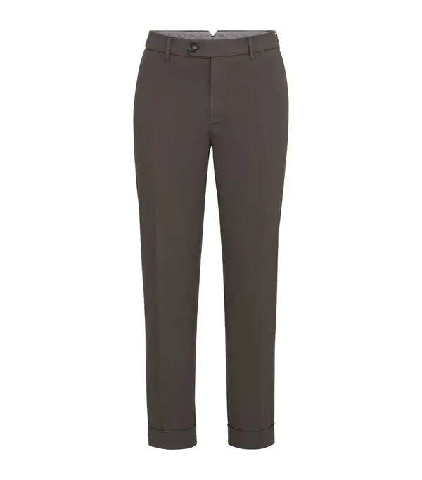 Brunello Cucinelli Stretch-cotton Gabardine Trousers