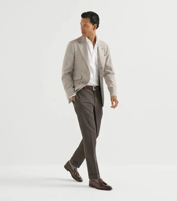 Brunello Cucinelli Stretch-cotton Gabardine Trousers