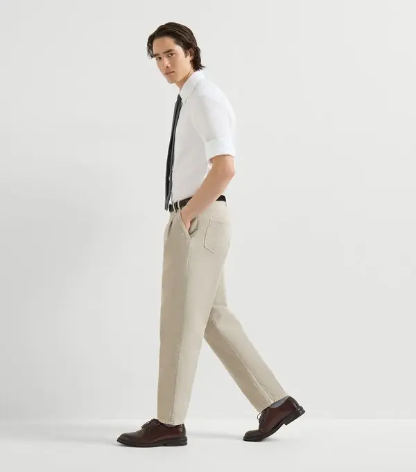 Brunello Cucinelli Cotton Denim Five-pocket Trousers