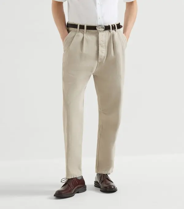 Brunello Cucinelli Cotton Denim Five-pocket Trousers