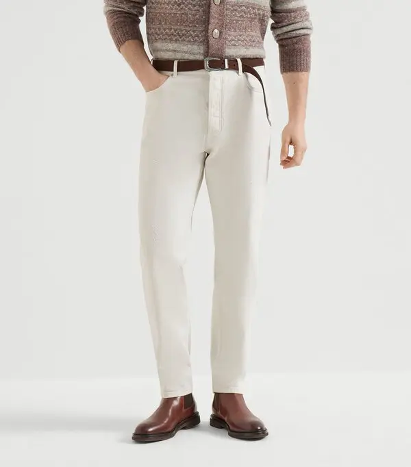 Brunello Cucinelli Cotton Denim Five-pocket Trousers