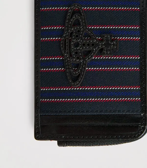 VIVIENNE WESTWOOD Stripe Zip Card Holder