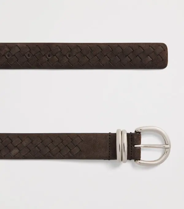 Officine Creative Suede Woven Belt