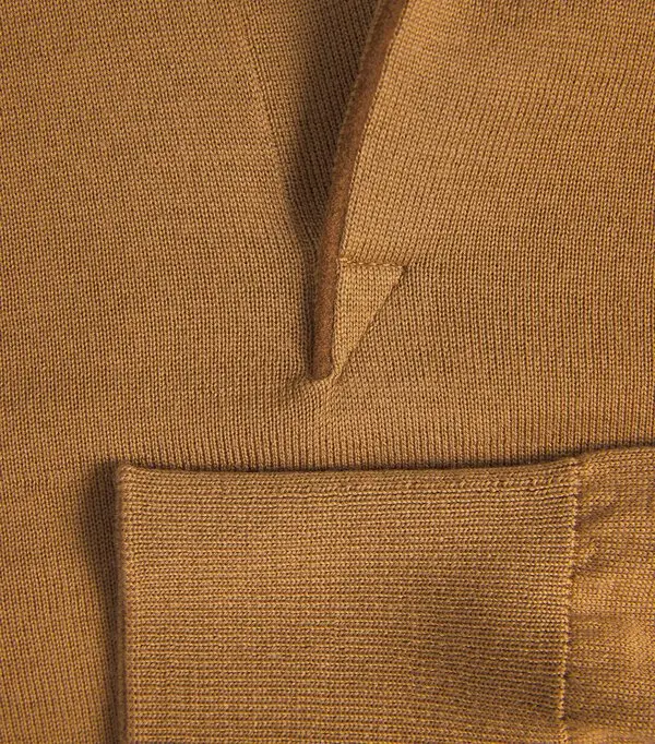 Sease Virgin Wool Polo Shirt - Brown