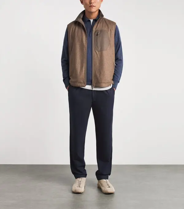 Sease Stretch Virgin Wool Drawstring Trousers