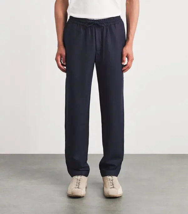 Sease Stretch Virgin Wool Drawstring Trousers
