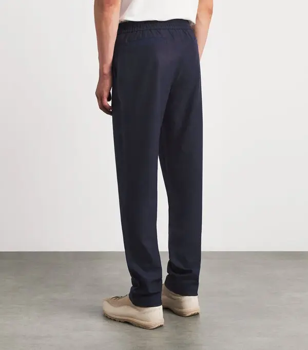 Sease Stretch Virgin Wool Drawstring Trousers