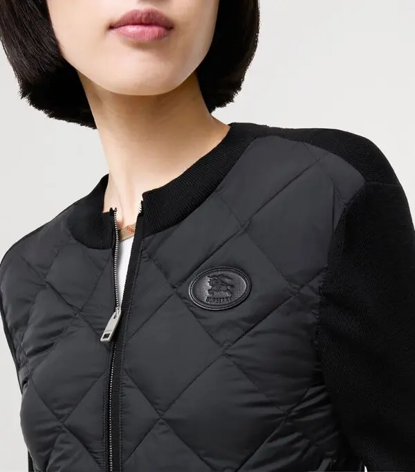 Burberry Quilted Wool-trim Fulbrook Jacket