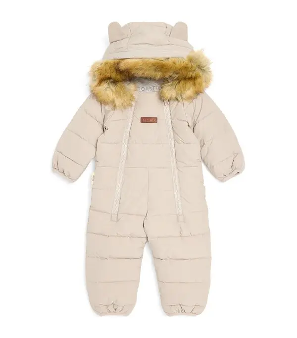 TOASTIE Faux Fur-trimmed Cloud Ski Suit - White