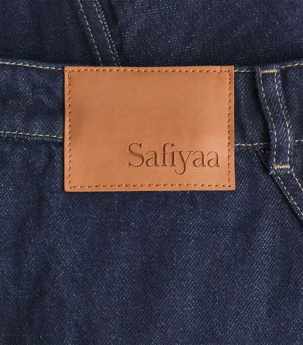 Safiyaa Luisella Denim Midi Skirt